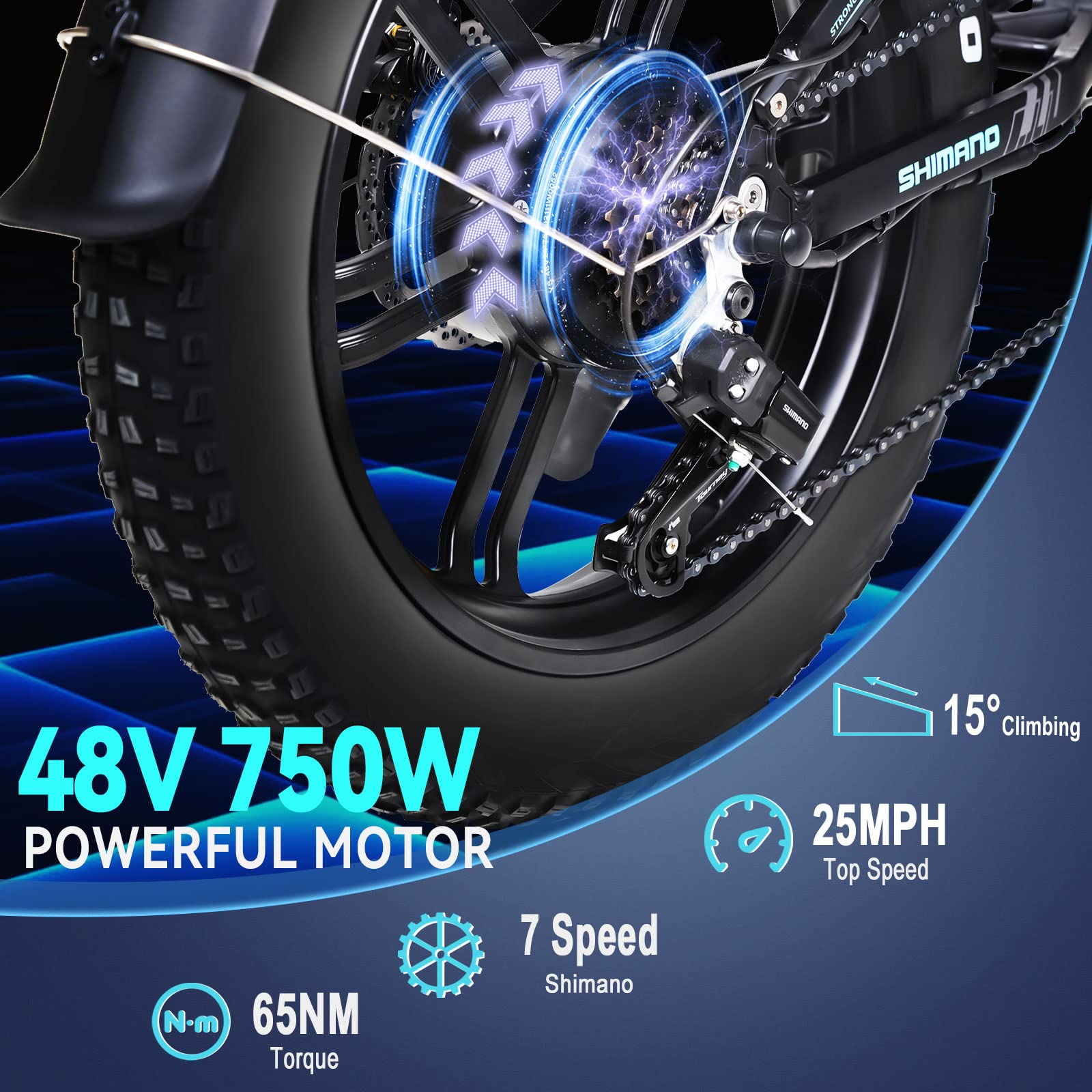 FREESKY Electric Bike for Adults Step-Thru ebike