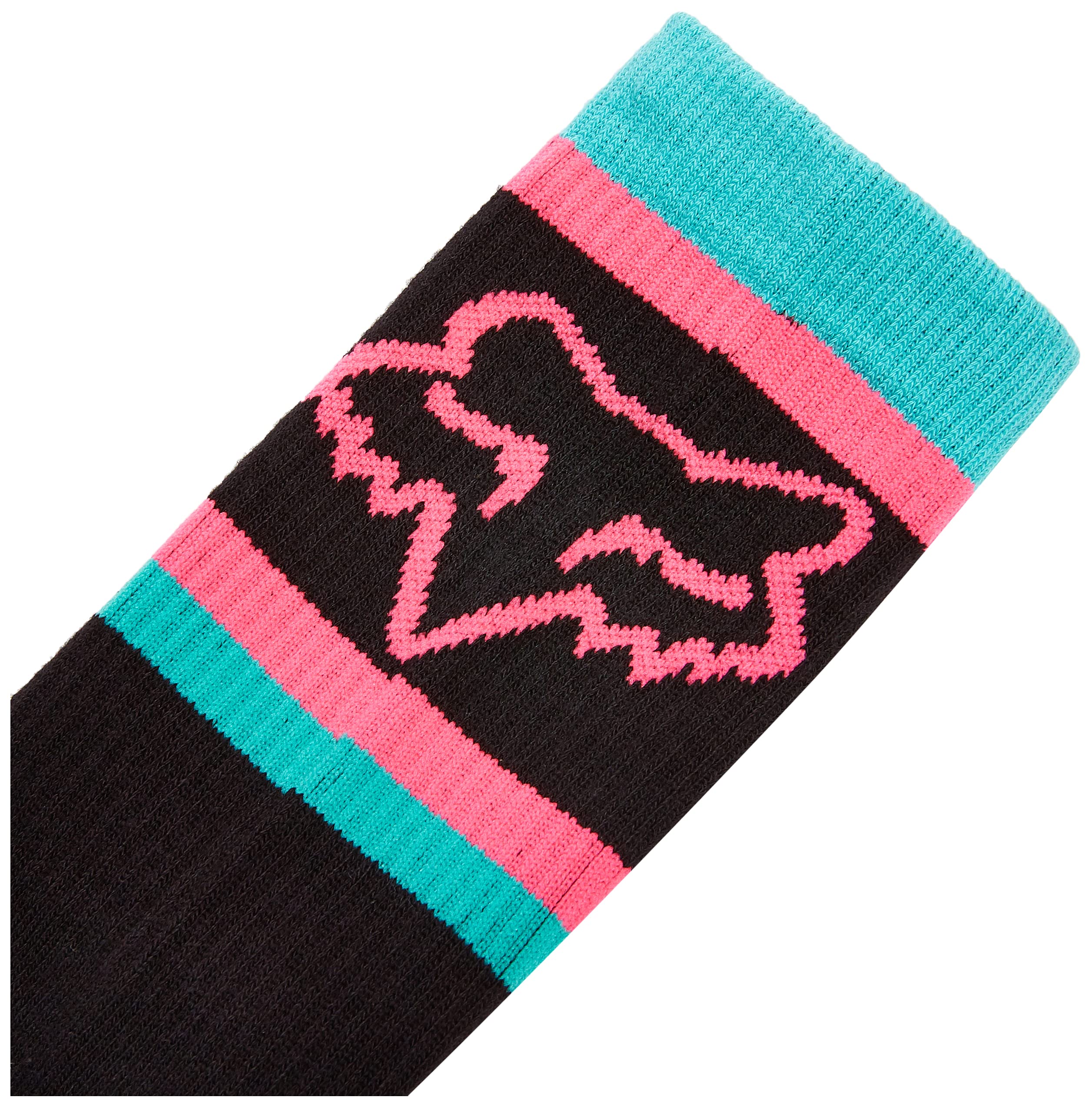 Fox Racing Men's Standard 8" Defend Sock, Black/Pink, L/XL