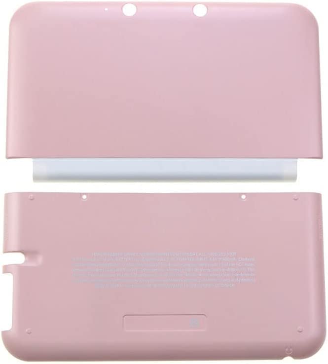 Front Back Faceplate Plates Upper & Bottom Battery Housing Shell Case Cover for 3DS XL / 3DS LL Game Console(Pink)