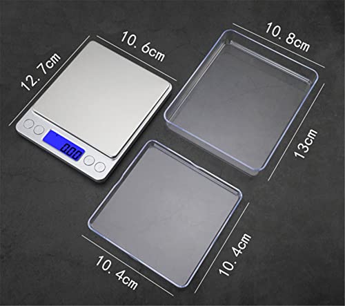 Food Scale Kitchen Scale with Trays, Small Scale with Tare Function Digital Scale Grams and Ounces for Cooking Baking (2kg/0.1g)