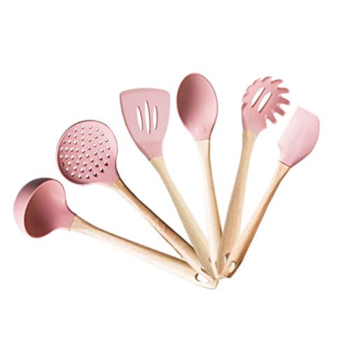GGEBF Silicone Kitchenware Non-stick Cookware Cooking Tool Spatula Shovel Spoon Soup Kitchen Utensils Set