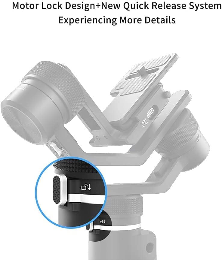 FeiyuTech G6 Max + Handle Grip Combo [Official] 3-Axis Camera Gimbal Stabilizer for Small Mirrorless/Pocket/Action Camera/Smartphone,200D M50 for SY ZV1 a6500 GH4 gopro/iPhone 14 13