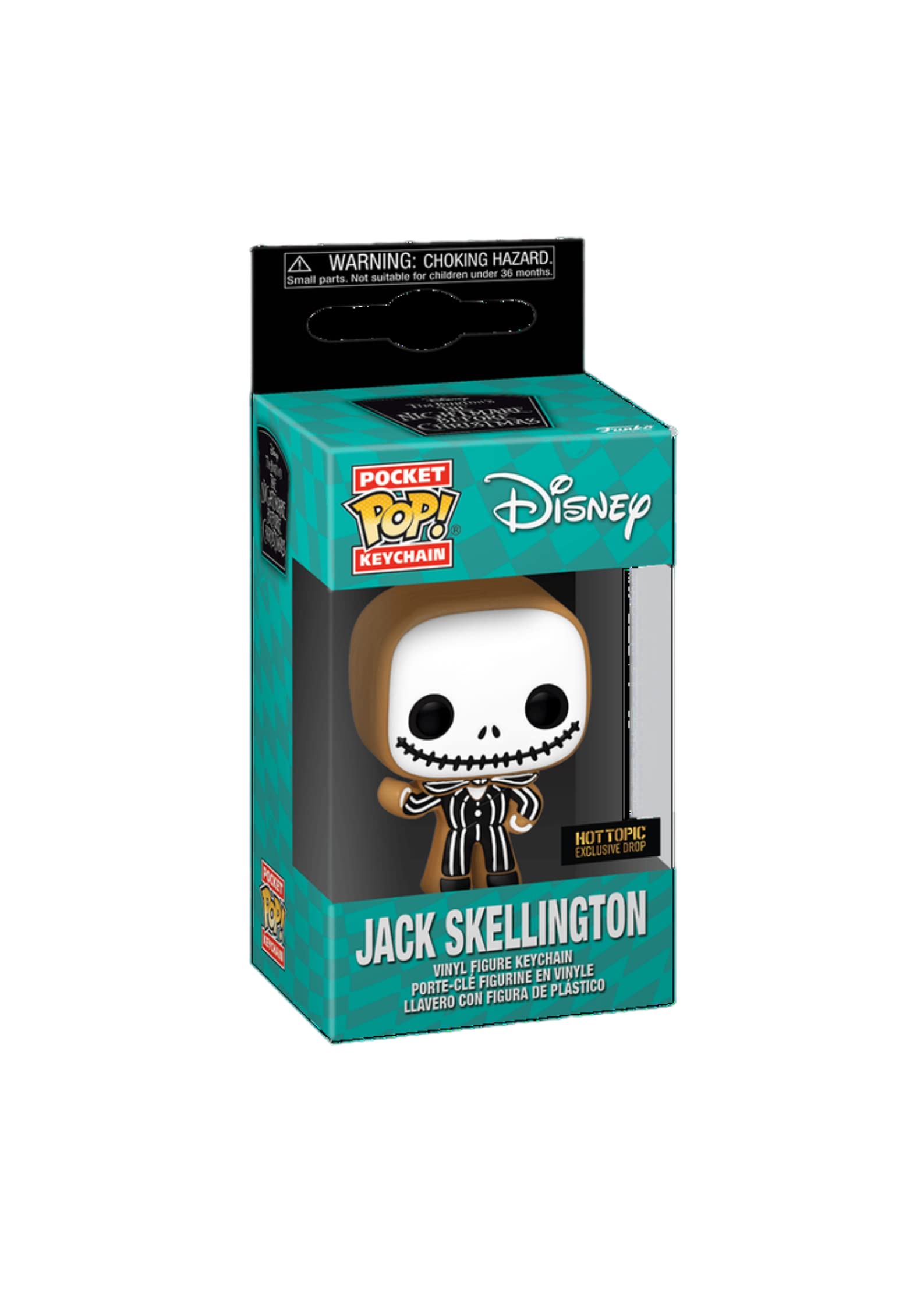 Funko Pocket POP! The Nightmare Before Christmas - Gingerbread Jack Skellington Keychain
