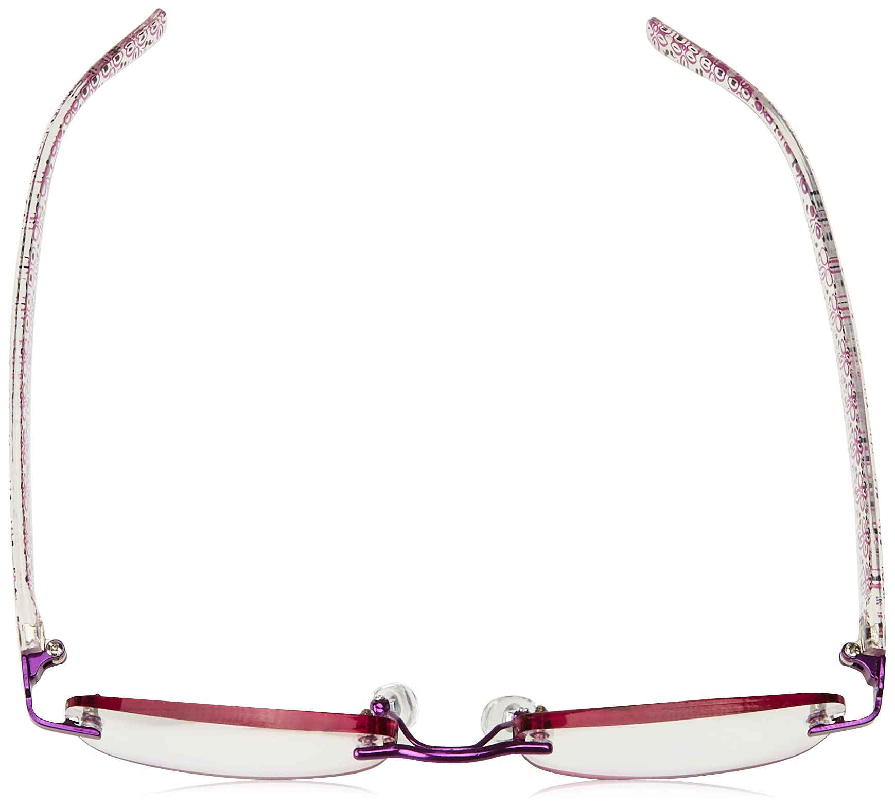 Foster Grant Daniella Reading Glasses, Purple/Transparent, 59 mm