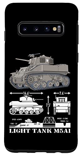 Galaxy S10 M5A1 Light Tank American WW2 Tanks Infographic Diagram Case