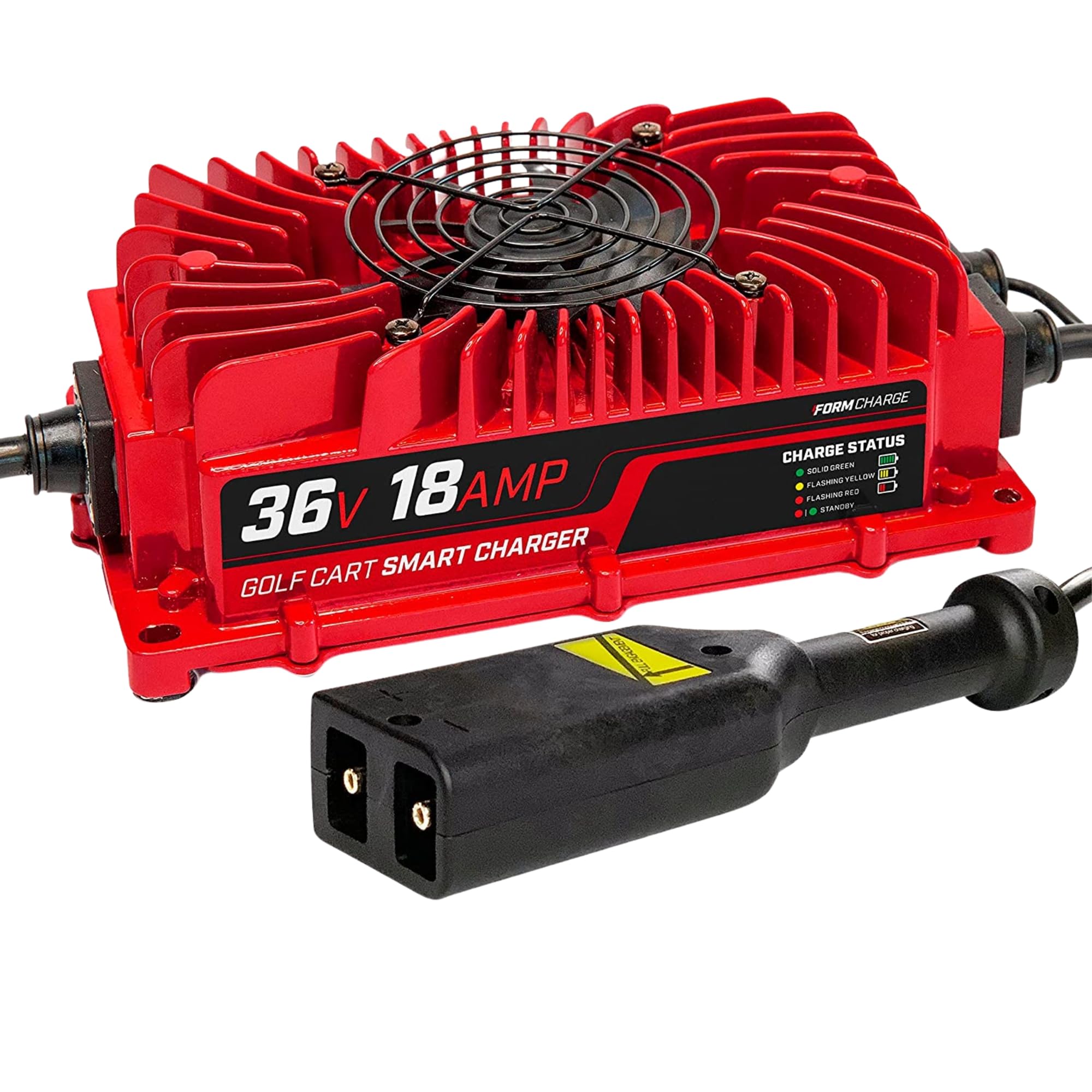 FORM 36 Volt Golf Cart Battery Charger for EZGO TXT with D-Style Plug - 36V 18AMP Lead Acid