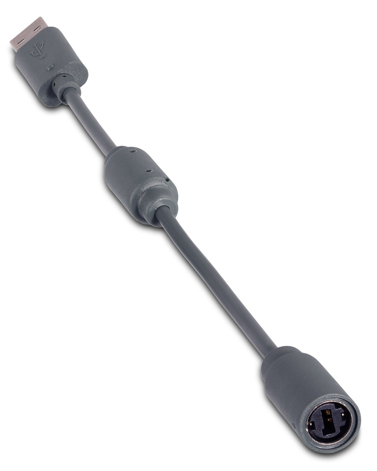 Fosmon Replacement Dongle USB Breakaway Cable for Xbox 360 Wired Controllers - Dark Grey (1 Pack)