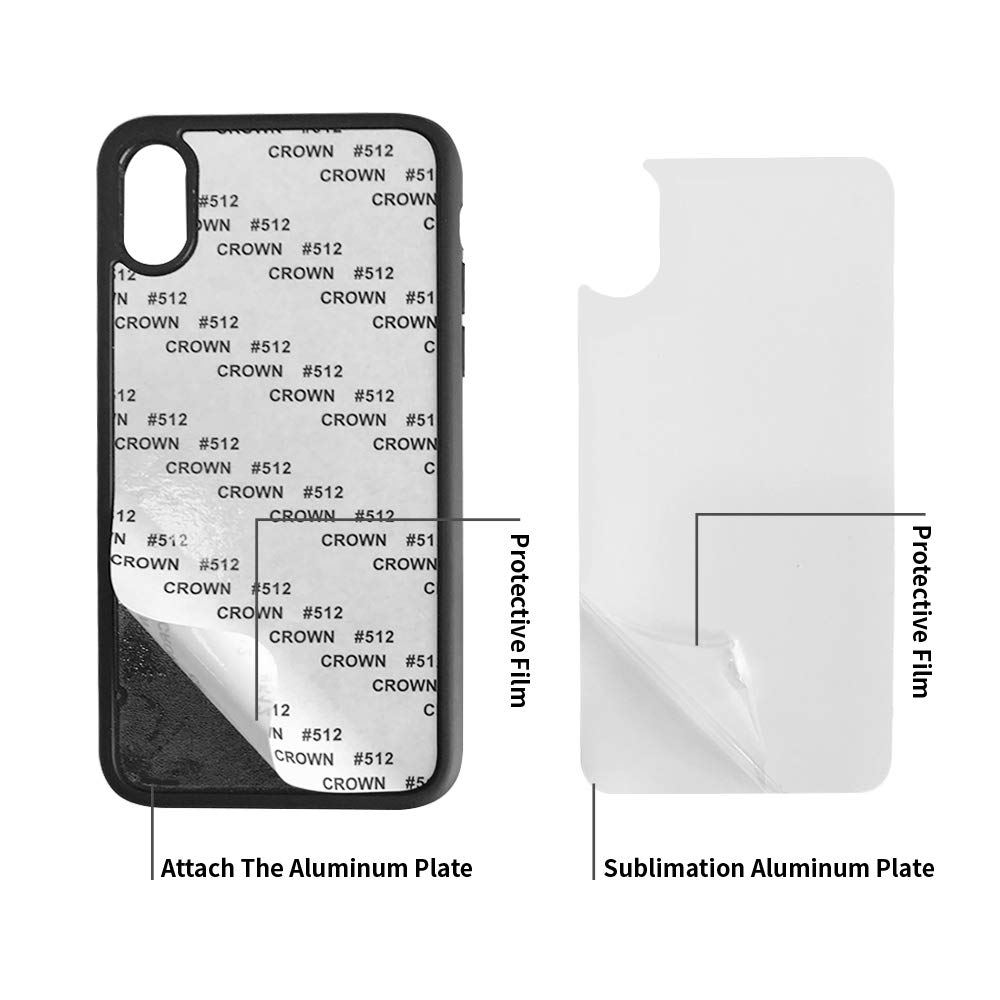 G HEAT-GOO 5PCS Sublimation Phone Case for iPhone XR 6.1 Inch Sublimation Blanks Printable Blank Phone Cases Customized Phone Covers for DIY