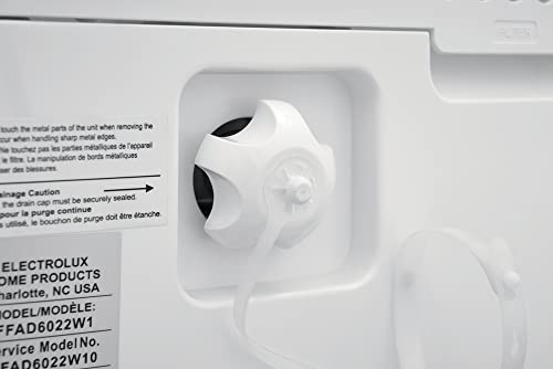Frigidaire FFAD6022W1 Dehumidifier, High Humidity 60 Pint Capacity Dehumidifier with a Easy-to-Clean Washable Filter and Custom Humidity Control for maximized comfort, in White