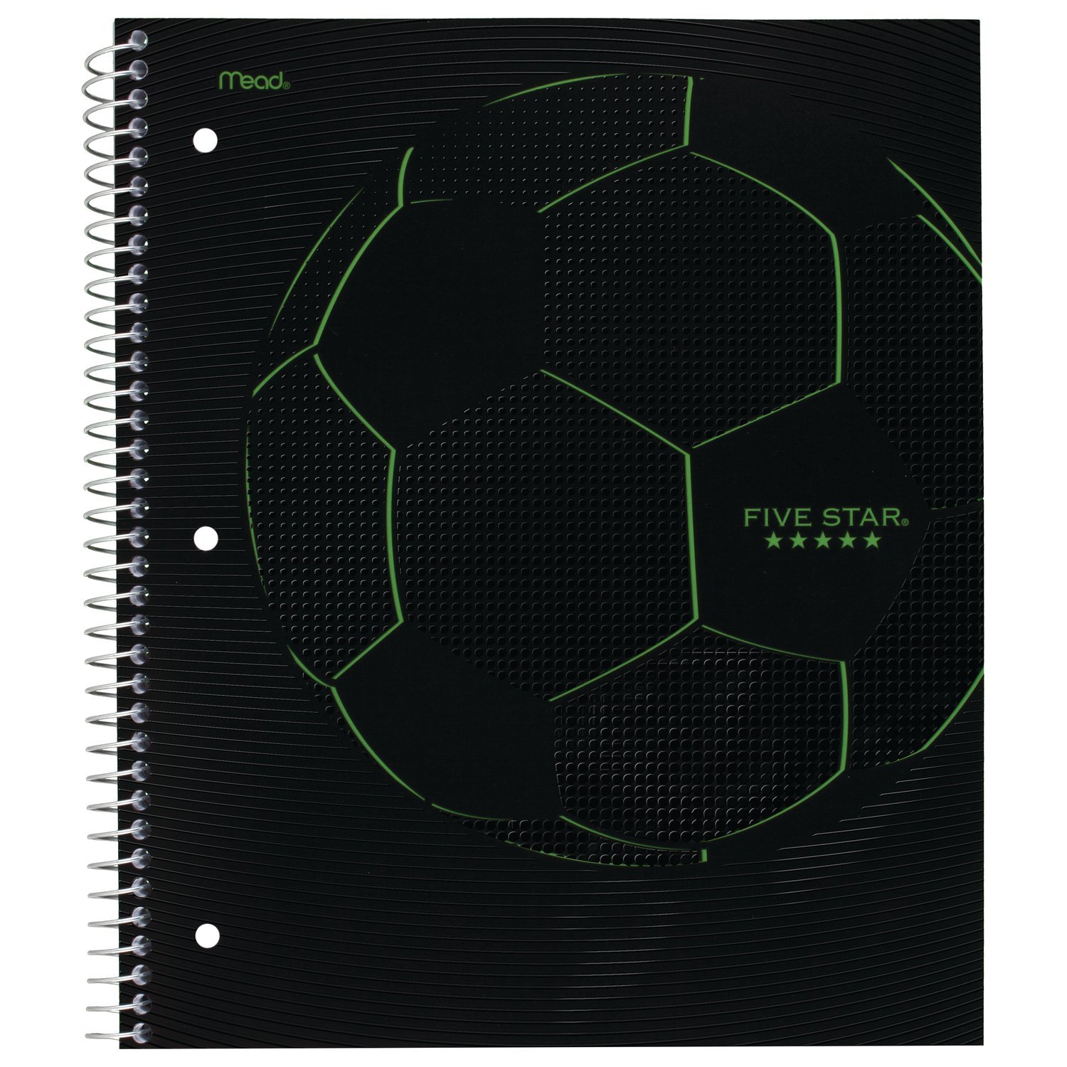 Five Star Spiral Notebooks, 1 Subject, College Ruled Paper, 100 Sheets, 11" x 8-1/2", Sports, 4 Pack (38206)