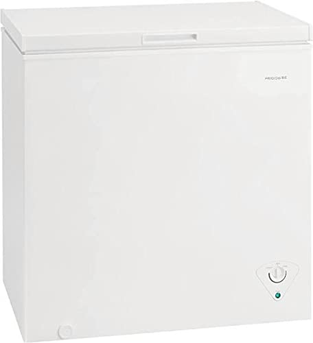 Frigidaire FFCS0722AW Chest Freezer with 7.2 cu. ft. Total Capacity, External Temperature Control, Power-On Indicator Light, Manual Defrost, in White