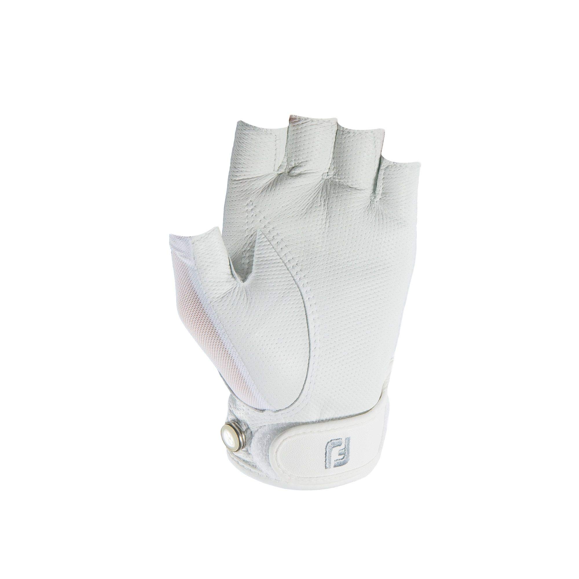 FootJoy Women's StaCooler Sport Golf Glove, White Large, Worn on Left Hand