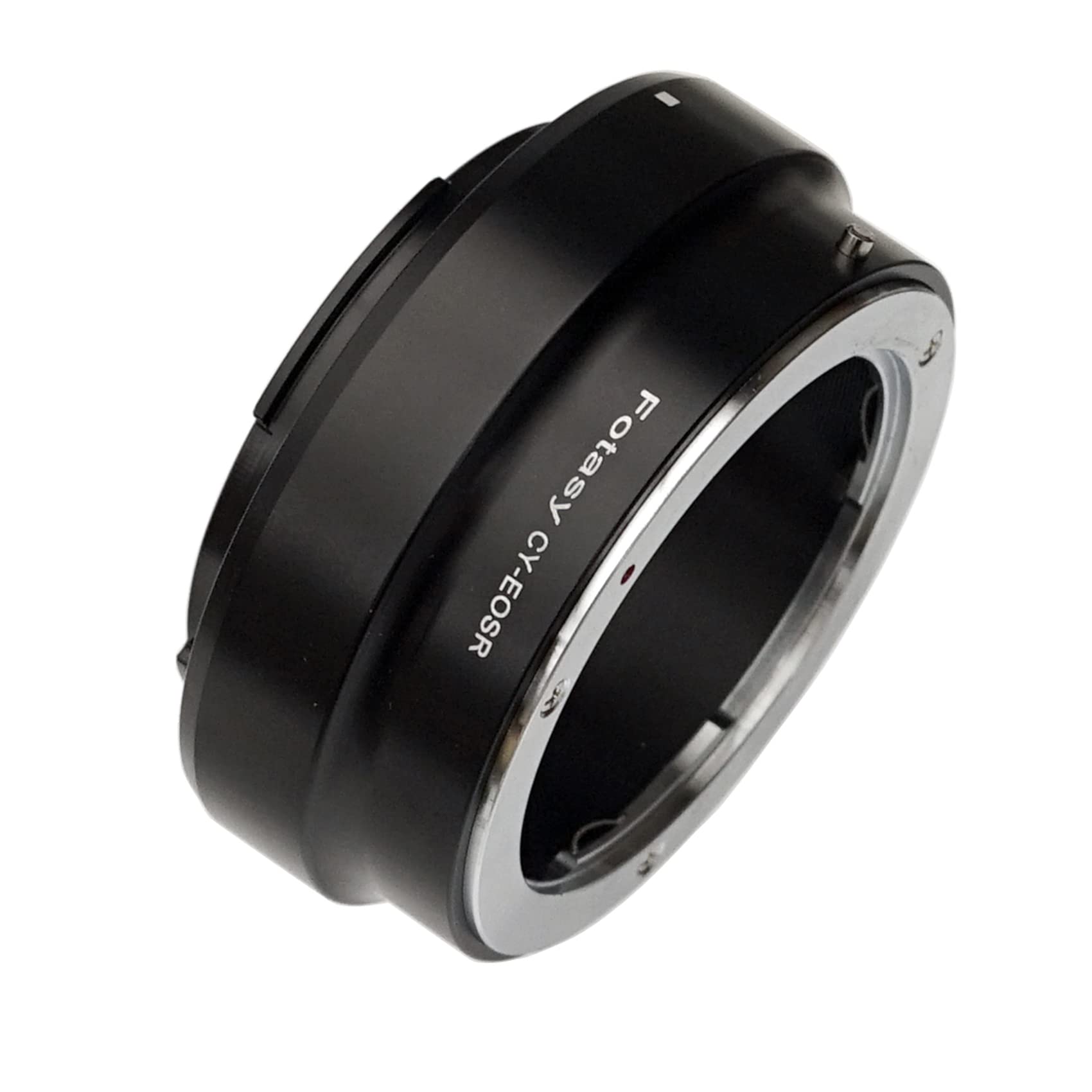 Fotasy Contax Yashica C/Y Lens to Cannon EOS RF Mount Adapter, CY EOS R Adapter, C/Y RF Ring, Infinity Focus, Compatible with Canon EOS R Mirrorless Camera EOS R RP Ra R3 R5 R6 R7 R10