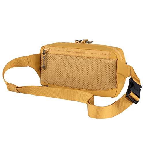 Fjällräven High Coast Hip Fanny Pack – Waterproof – Multiple Pockets – Reflective Fox Patch – Waist Strap Ochre One Size One Size