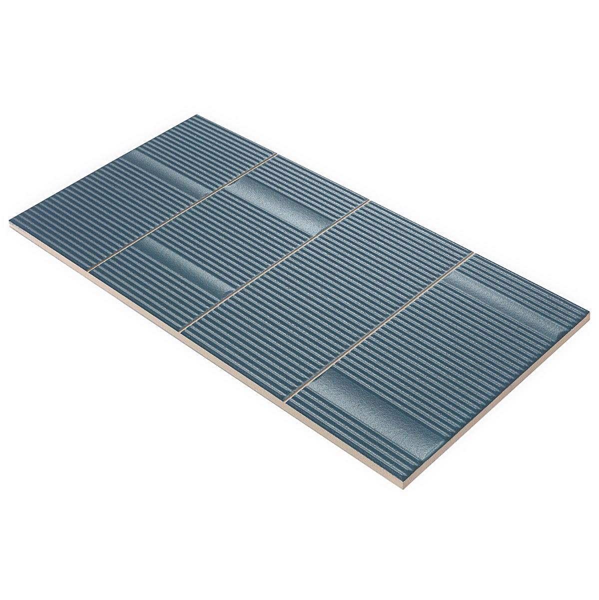 Flyer Blue 7.87 in. x 15.74 in. Matte Backsplash, Kitchen, Bathroom Ceramic Wall Tile (12 Pieces 10.32 Sq. Ft. / Case)