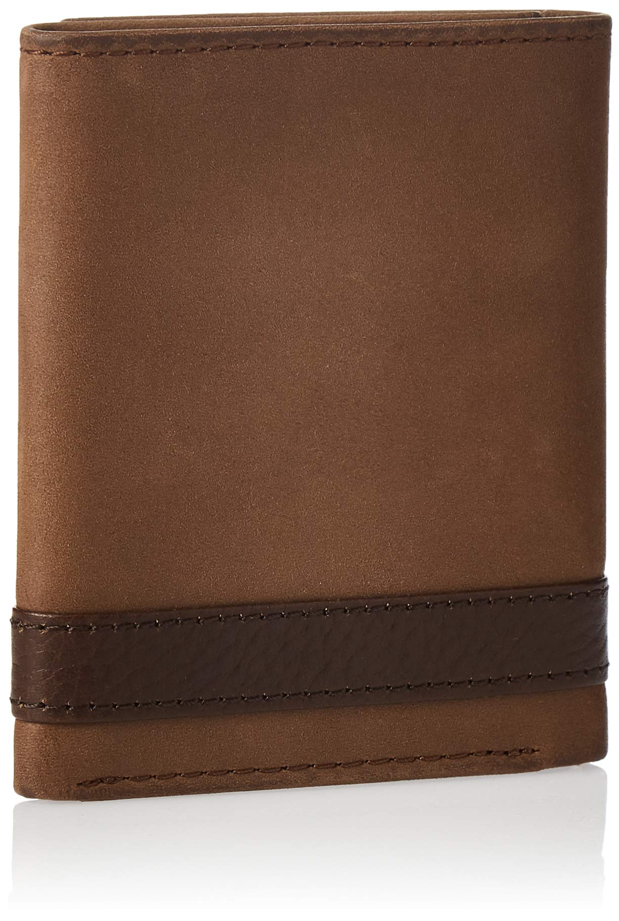 Fossil Men's Quinn Leather Trifold with ID Window Wallet, Brown, (Model: ML3645200)
