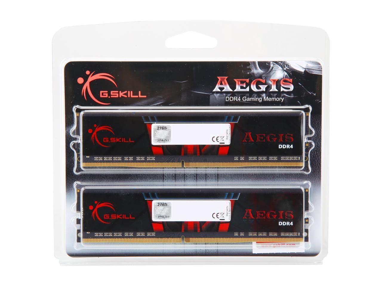 G.SKILL AEGIS Series DDR4 RAM 32GB (2x16GB) 2666MT/s CL19-19-19-43 1.20V Desktop Computer Memory UDIMM (F4-2666C19D-32GIS)