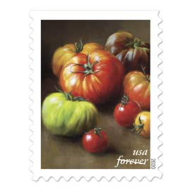 Fruit and Vegetables Postage Stamps Booklet of 20