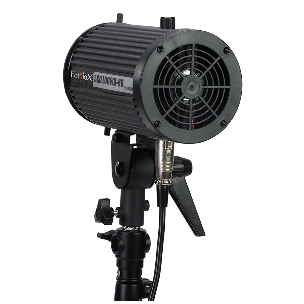 Fotodiox Pro LED-100WB-56 Studio LED Kit with 20x20 Softboxes - Set of 3X High-Intensity Daylight LED 5600k Studio Lights for Still and Video with Lightstands and Rolling Case - CRI > 92