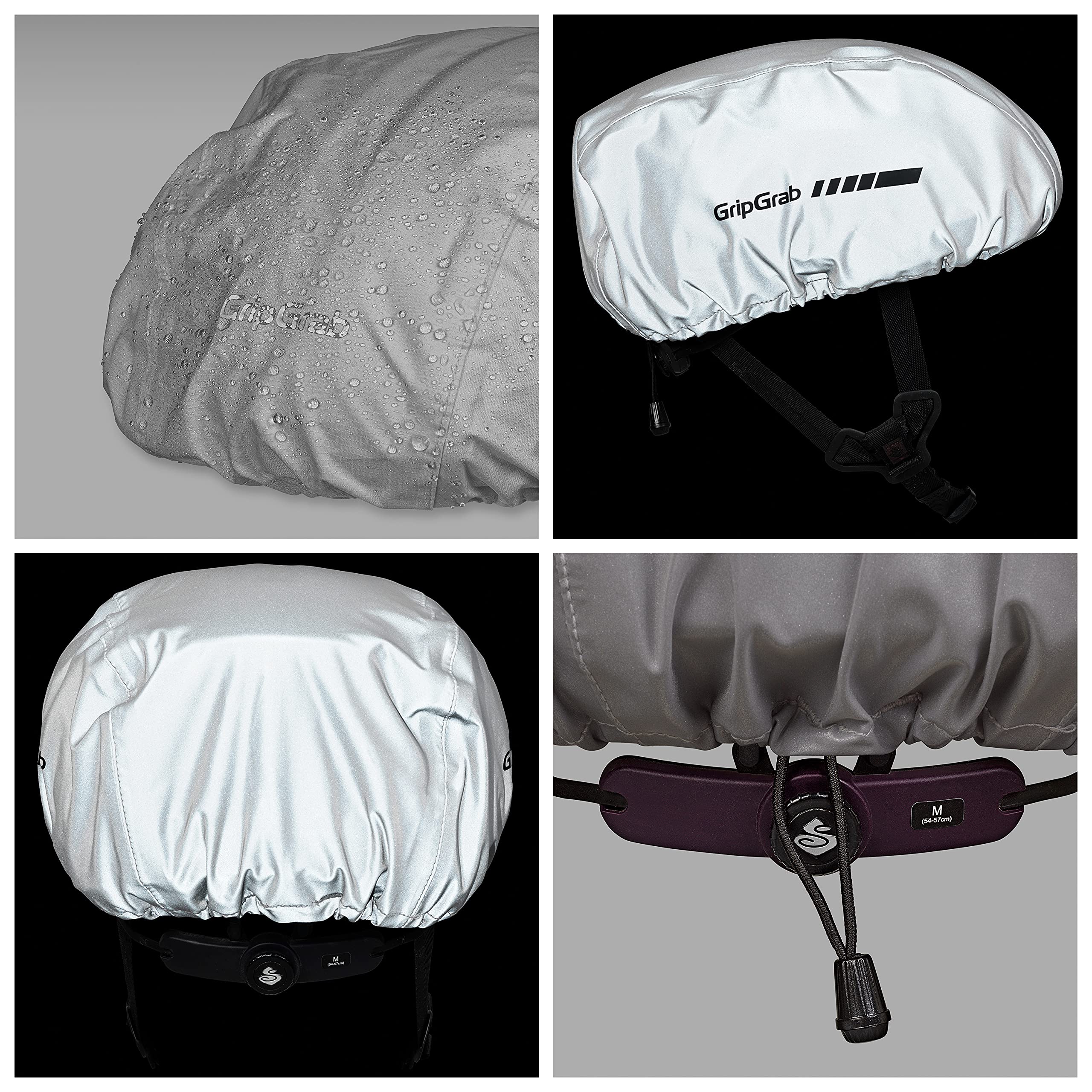GripGrab Bicycle Helmet Cover Waterproof High Visibility Reflective Cycling Helmet Cover Rainproof Windproof Bike Rain Cover