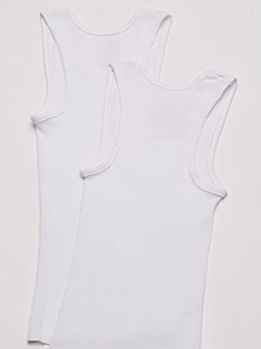 Fruit of the Loom boys Cotton Tank Top Undershirt (Multipack) Underwear, Toddler - 6 Pack White, 4-5T US