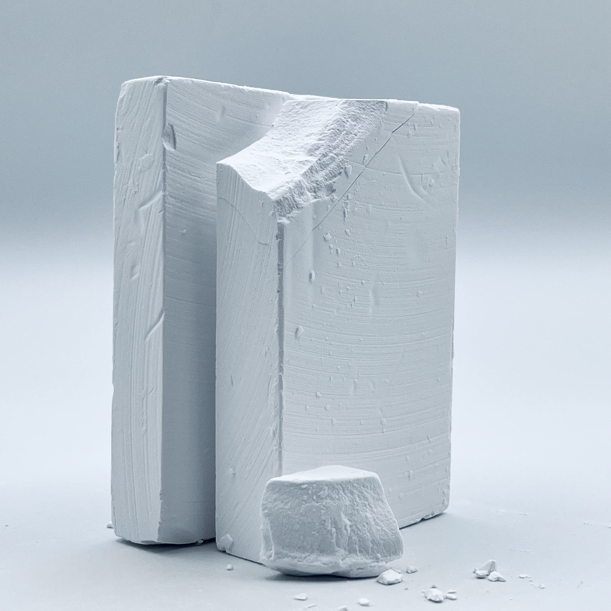 GRITGRIP - 2 Chalk Block Cartridges - 100% Pure Magnesium Carbonate. for Better Grip in Weightlifting, Bars, Gymnastics, Rock Climbing, Gym.
