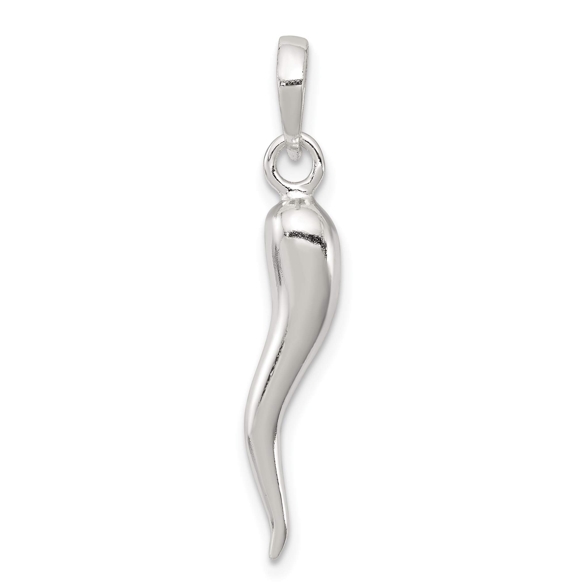 Goldia Sterling Silver Italian Horn
