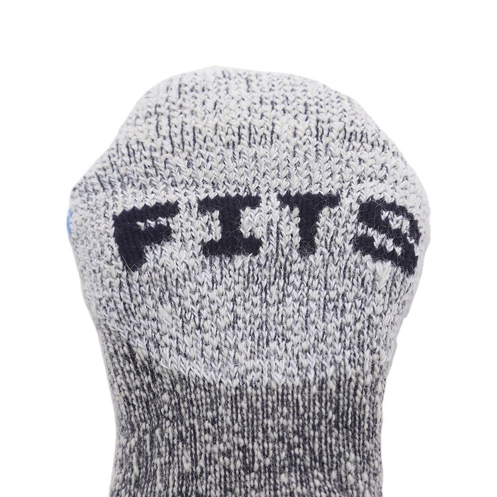 FITS Heavy Expedition Boot: Durable, Cushioned Outdoor Socks for Hiking, Camping, Hunting, and Fishing, Navy, M