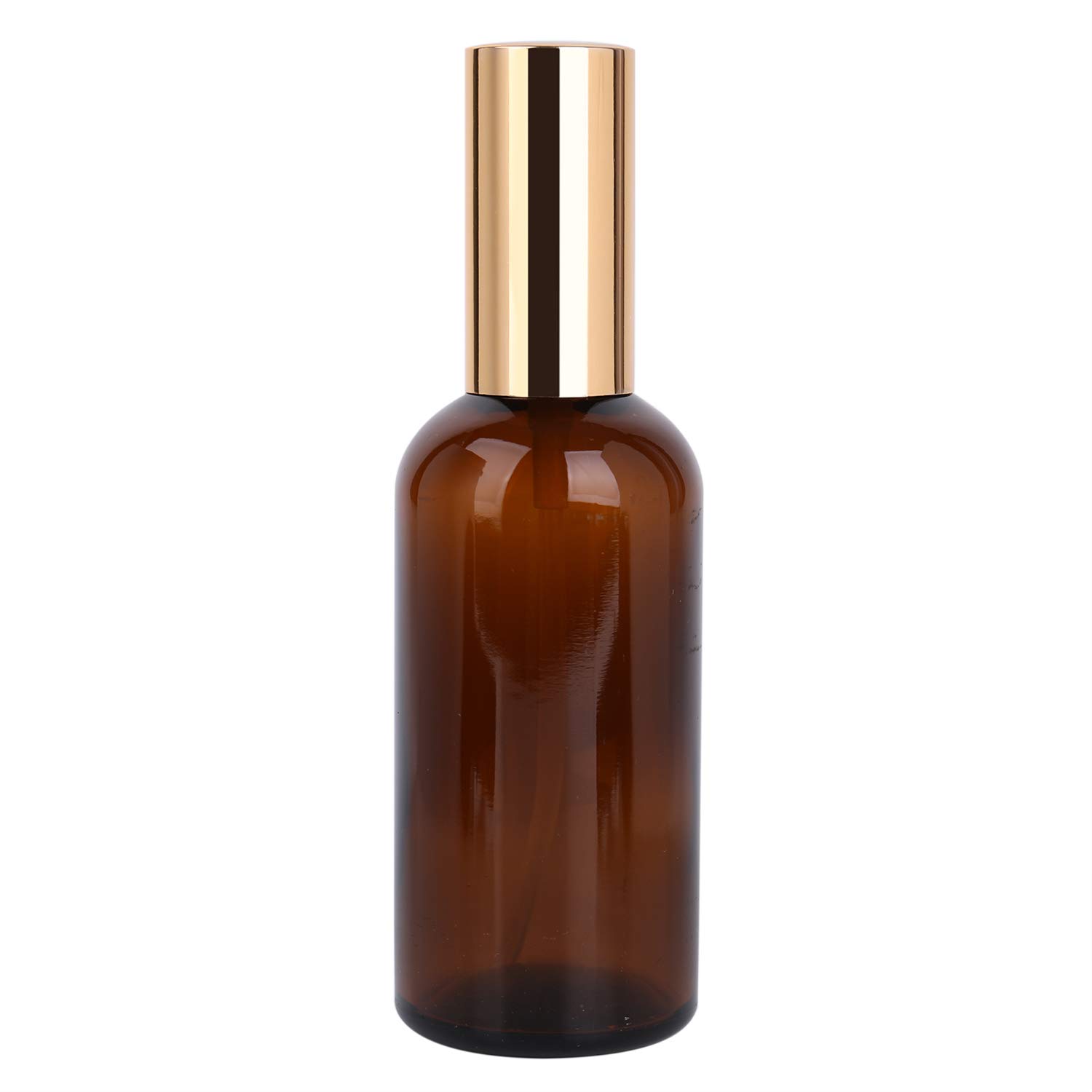 Foraineam 9 Pack 100ml / 3.4 oz. Amber Glass Spray Bottle with Atomizer, Fine Mist Spray, Refillable Container for Perfume, Cleaning Products, Essential Oils