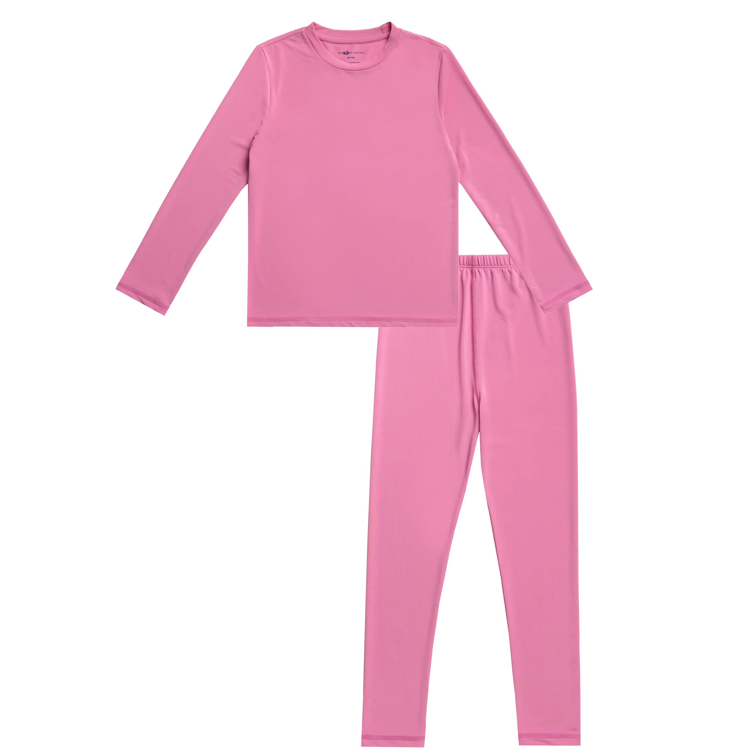 Fruit of the Loom Girls' Performance Baselayer Thermal Set, Pink, 7/8