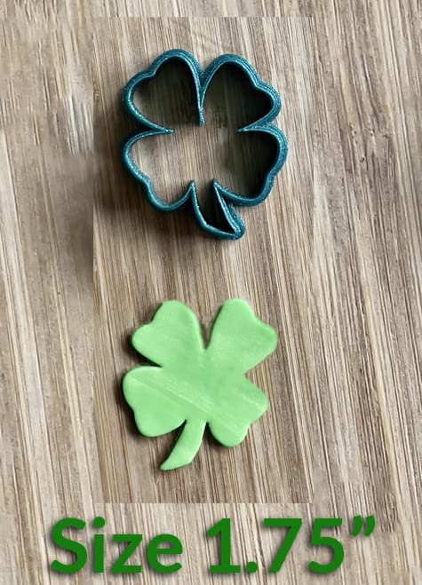 Four Leaf Clover set of 6 Shapes Clay Cutters St. Patrick's Day/Jewelry Tools/Earring Making/Polymer Clay Tools/USA/Necklace Making