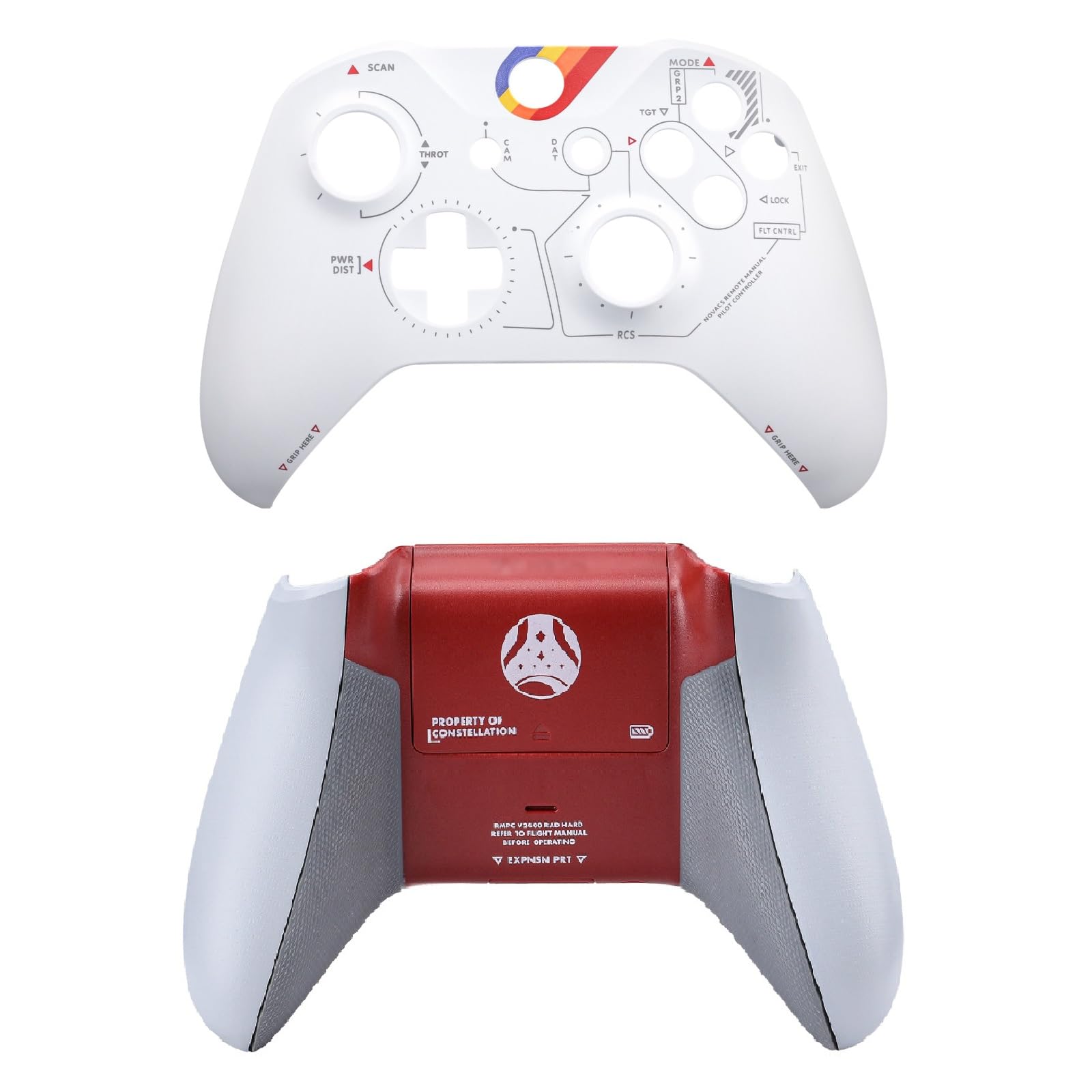 Front and Bottom Shell Replacement for Xbox One X/S Controller - Controller NOT Included