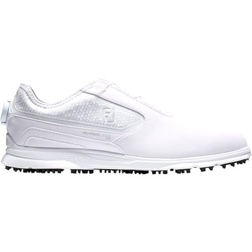FootJoy Men's Superlites XP BOA Previous Season Style Golf Shoe, White/White, 10.5