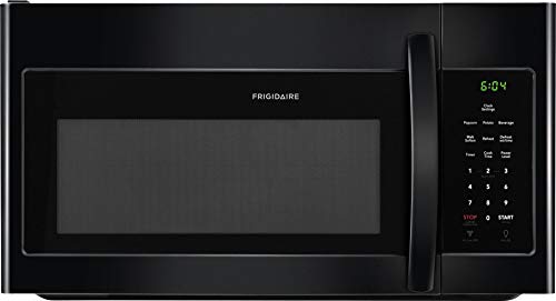 FRIGIDAIRE FFMV1645TB 30 inch Over the Range Microwave with 1.6 Cubic. ft. Capacity, LED Lighting, Multi-Stage Cooking Option, 12.5 inch Turntable, and 2 Speed Ventilation, in Black