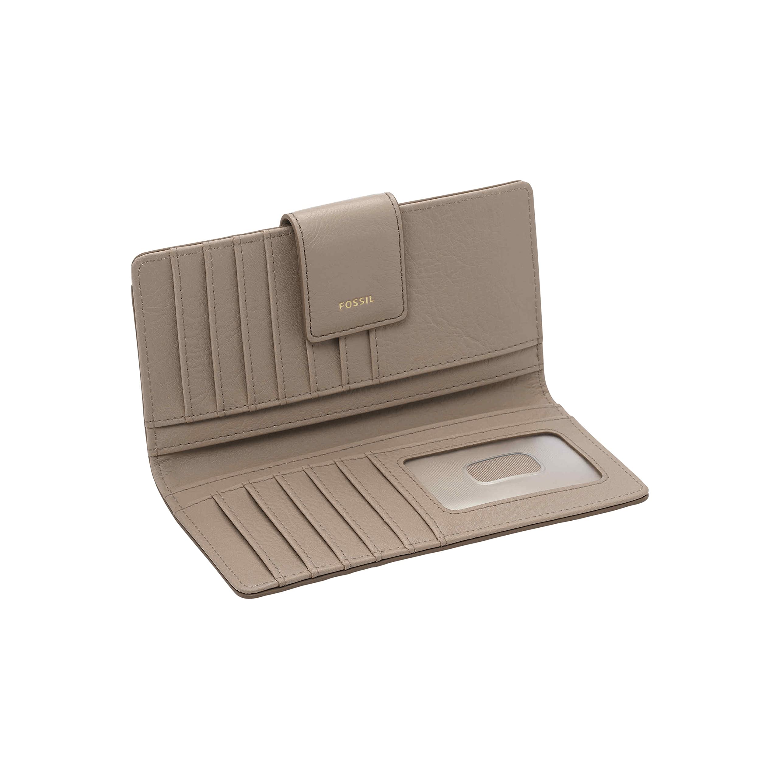 Fossil Women's Logan Leather RFID-Blocking Tab Clutch Wallet