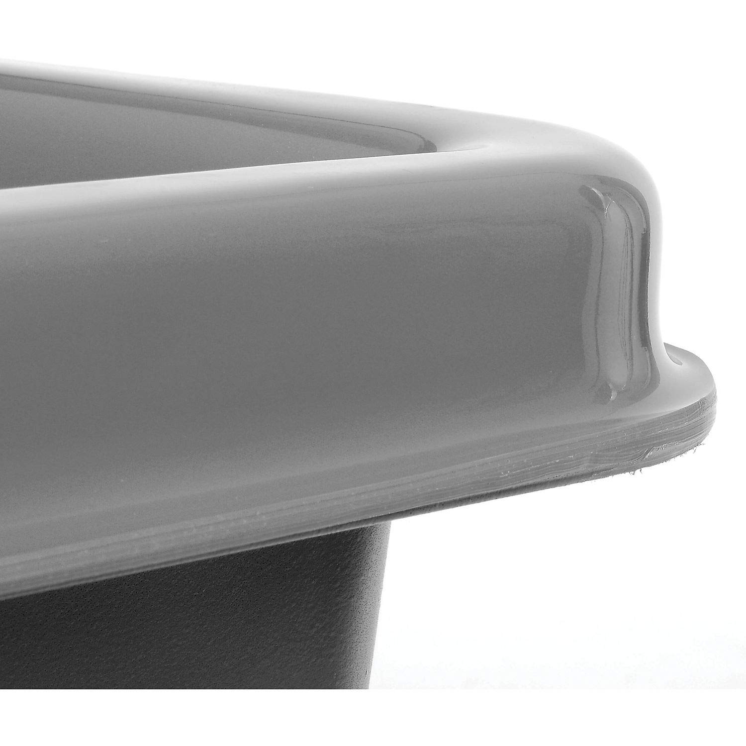 Global Industrial 16 Bushel Plastic Bulk Box Truck, Steel Chassis Base, Gray, 42-3/5"L x 30" W x 35-3/5"H