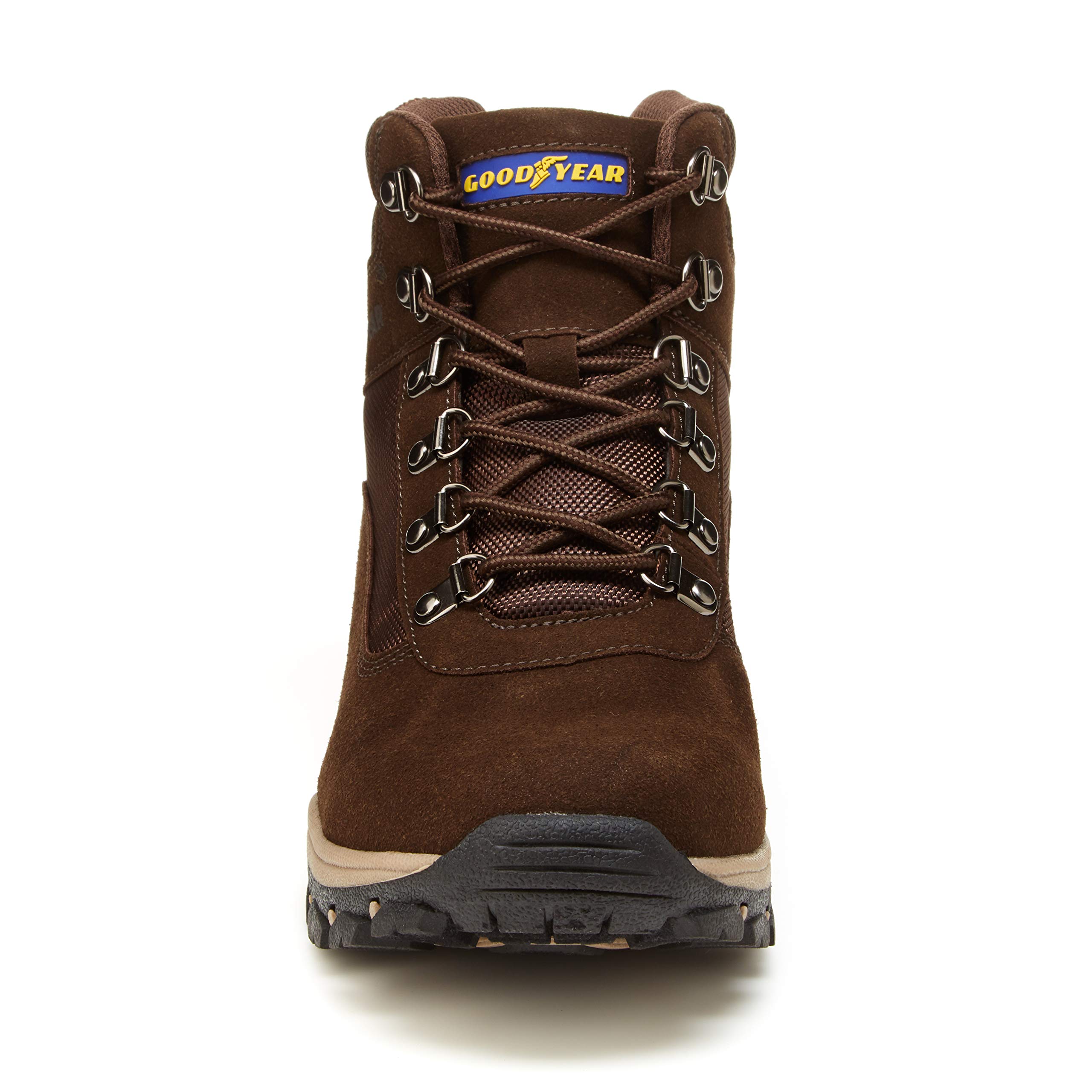Goodyear Montana Men's Waterproof Leather Hiker Boot, Mountain and Work Shoes, Brown, Size M085