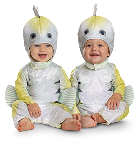 Flounder Infant Costume, Official Disney The Little Mermaid Live Action Costume Outfit, Size 12-18 months