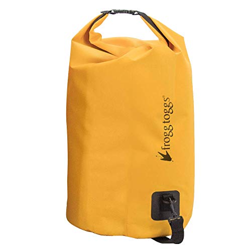 Frog Toggs MDB100-08 PVC Tarpaulin Waterproof Dry Bag with Cooler Insert Yellow, 30L