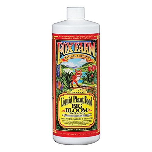 Fox Farm Liquid Nutrient Trio Soil Formula: Big Bloom, Grow Big, Tiger Bloom (Pack of 3-32 oz Bottles) 1 Quart Each + Twin Canaries Chart & Pipette