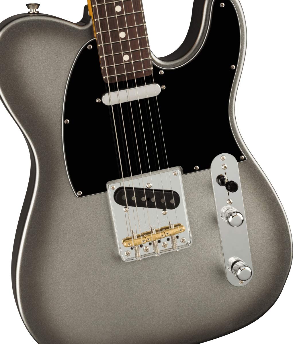 Fender 6 String Solid-Body Electric Guitar, Right, Mercury (0113940755)