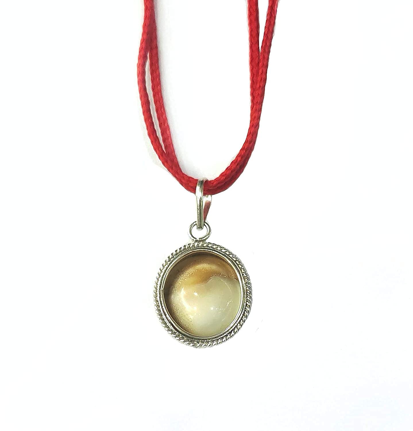 Gomti Chakra Pendant/Gomati Chakra Pendant 100% Natural & Real Gomti Chakra, गोमती चक्र, Silver, God_Pendant_2