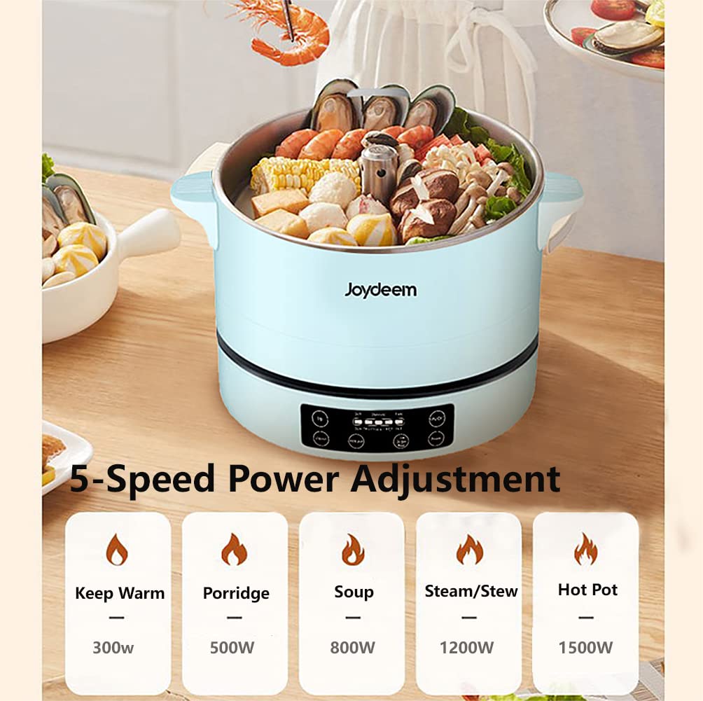 Joydeem Induction Heating System Rice Cooker 8 Cup & Joydeem Smart Automatic Lift Electric Hot Pot 4L
