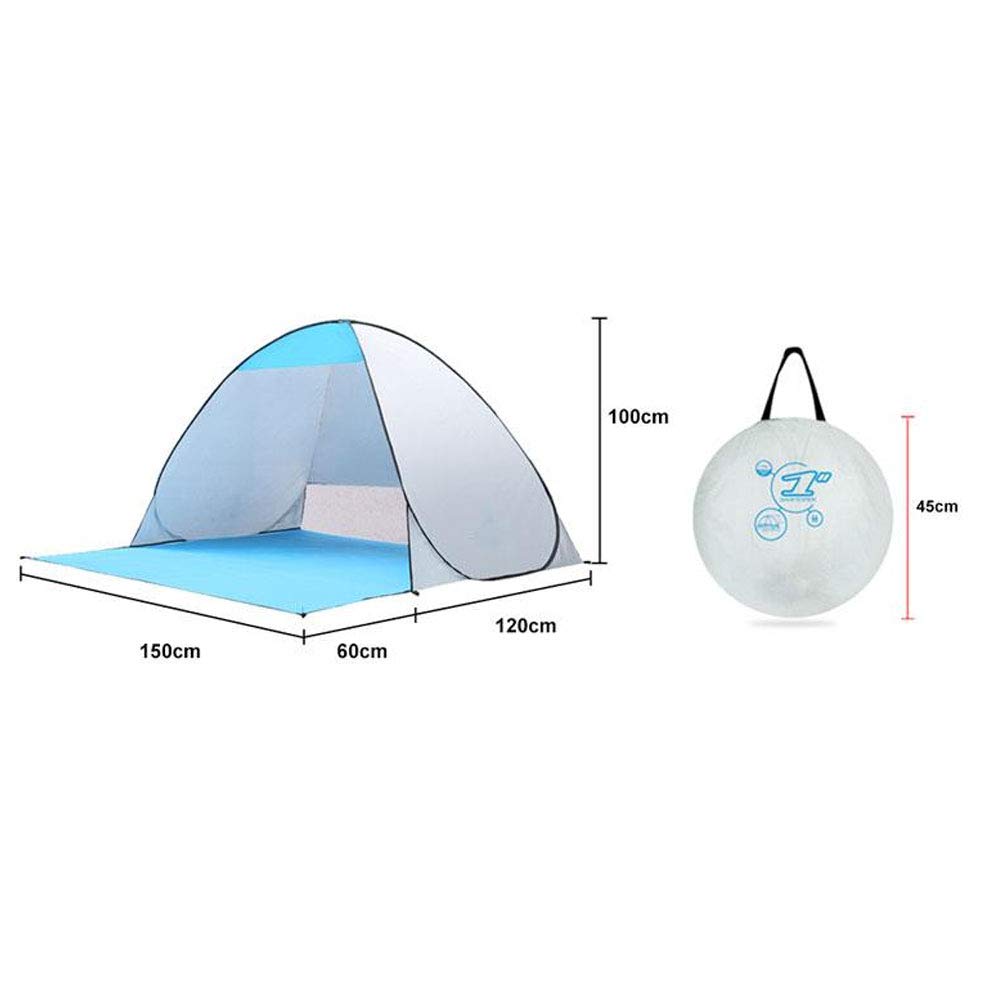 Freeship Deals Automatic Easy Outdoor Tent Big Portable Automatic Sun Umbrella, Waterproof/Windproof Instant Easy Outdoor, Fit 3-4 Persons for Camping, Hiking, Canopy with Carry Bag (Pink)