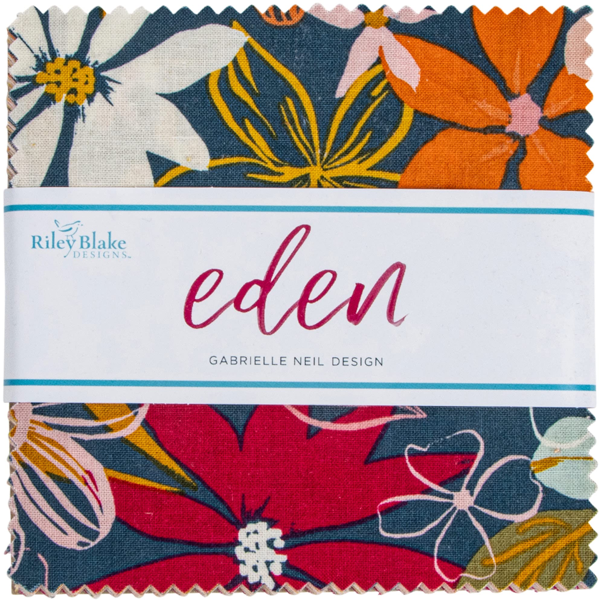Gabrielle Neil Eden 5" Stacker 42 5-inch Squares Charm Pack Riley Blake Designs 5-12920-42