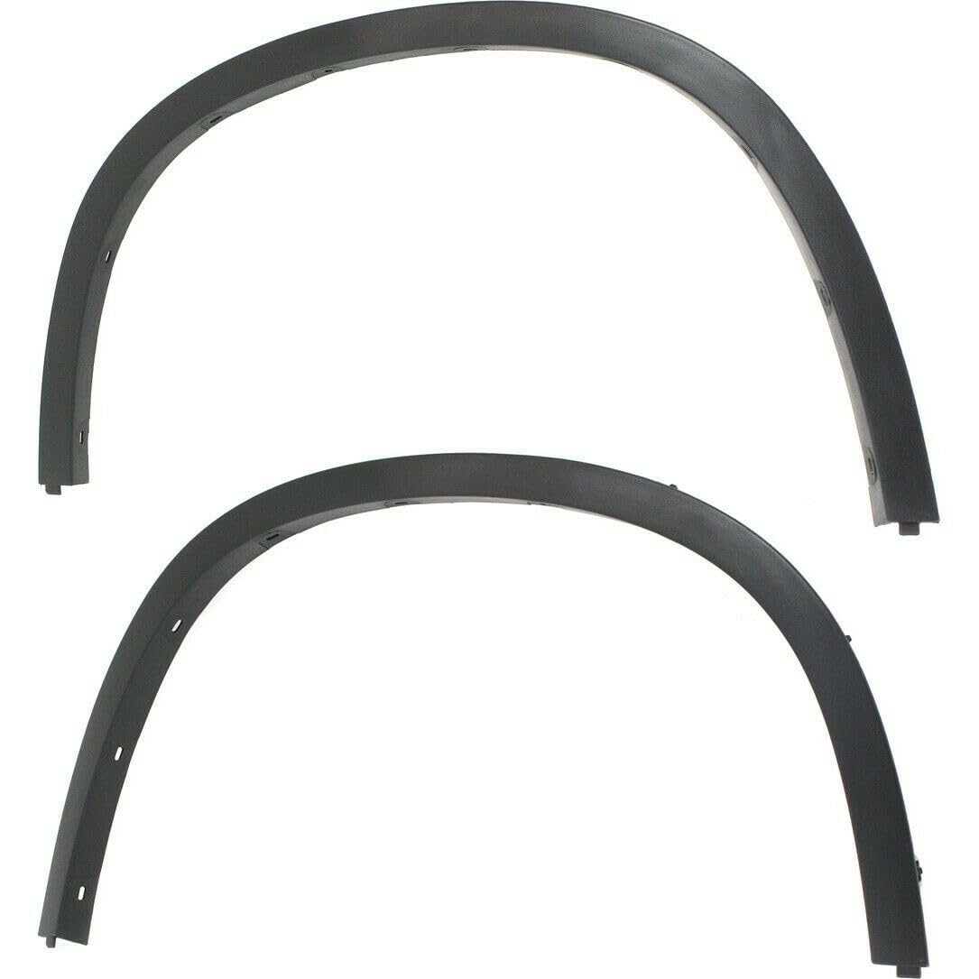 FIDUBUC 1 Pair Fender Flares Moulding Trim Wheel Opening Molding Front Left Driver Right Passenger Textured Black Plastic 13454365 BM1290103 51772990166