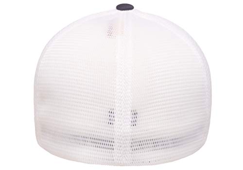 Flexfit Men's 360 Omnimesh Cap, Navy/White, S/M