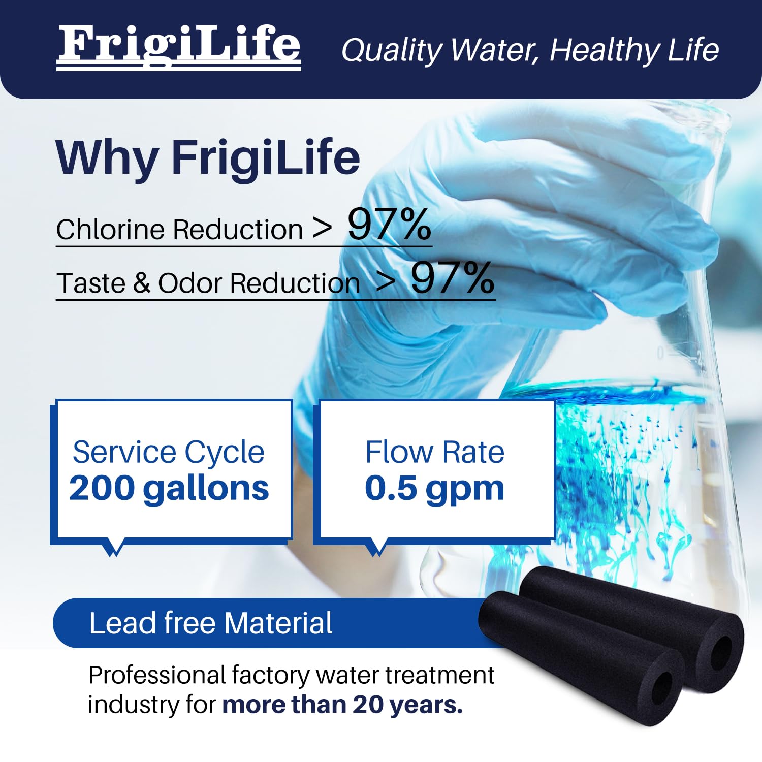 FRIGILIFE RWF0600A Replacement for GE MWFP, MWFA, MWFAP, MWFINT, GWF, GWFA, HWF, HWFA, HDX FMG-1, Smartwater, WFC1201, GSE25GSHECSS, 197D6321P006 (4 Pack)
