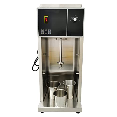 PreAsion 110V Ice Cream Blender Maker Mixer Stir Machine Auto Swirl Ice Cream Shaker Blender Mixer Soft Ice Cream Blender Yogurt Blending Mixer Machine 3400r/min,3 Hand Cups