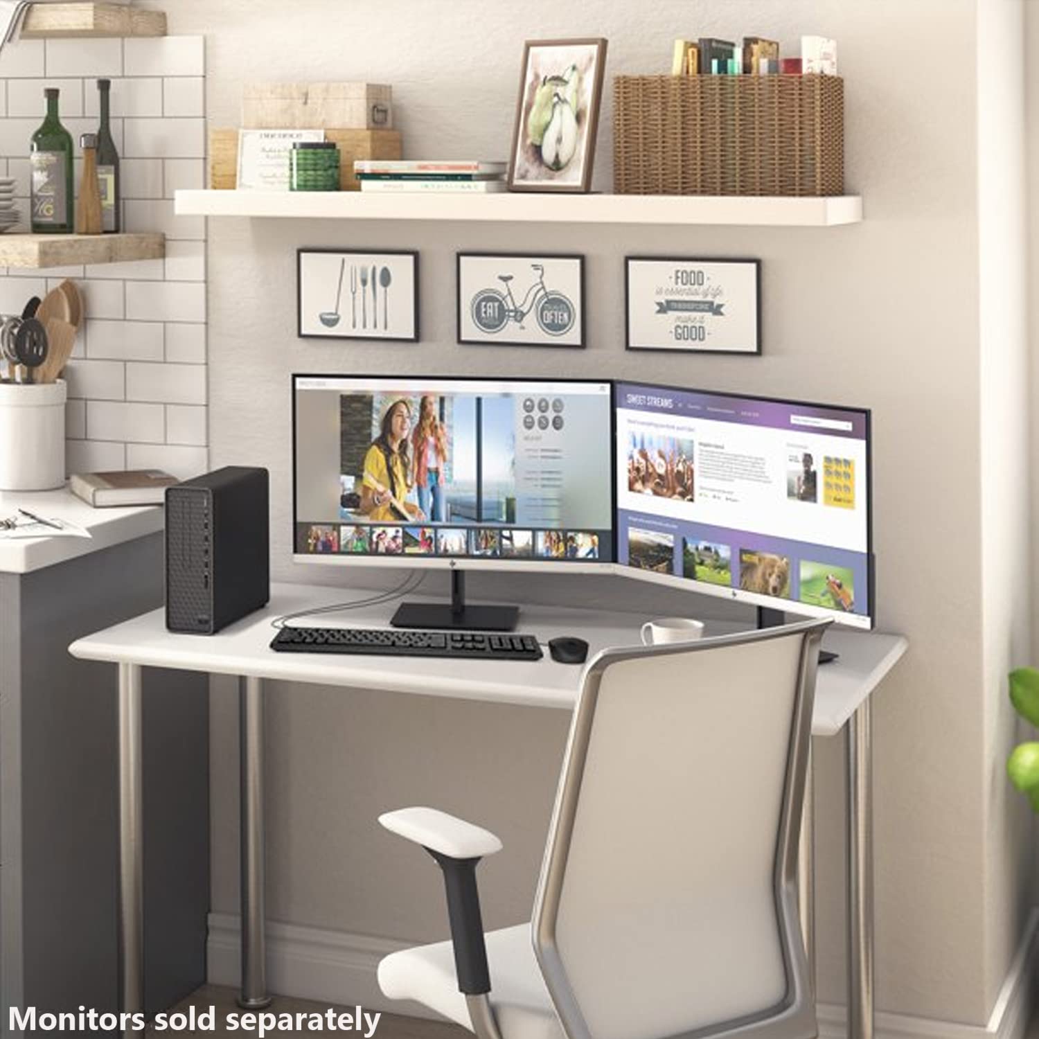 HP Newest Slim Desktop, Intel Celeron J4025, 16GB RAM, 1TB PCIe SSD, HDMI, RJ-45, Wi-Fi, Bluetooth, Wired Keyboard & Mouse, Windows 11 Home, Black